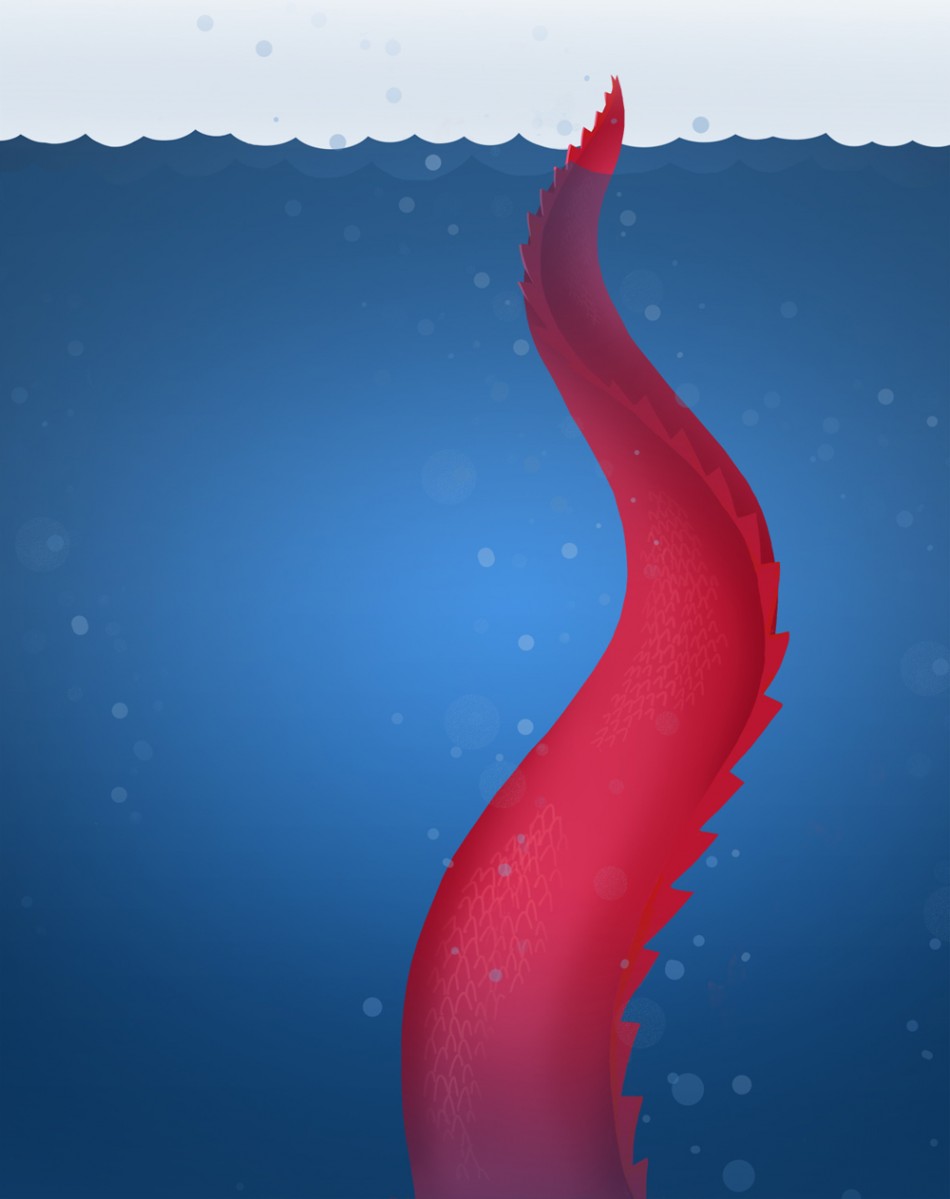 'Sea monster illustration' by Andrew Brennan - Graphic Design from ...