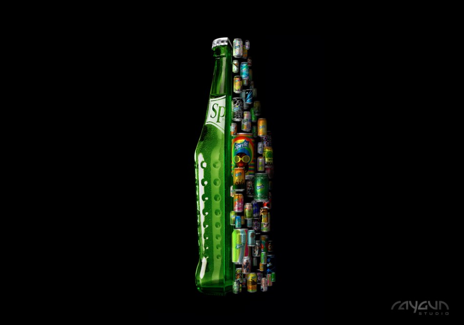 'HP Then and Now: Sprite' by Michael Tompert - CGI Retouching from ...